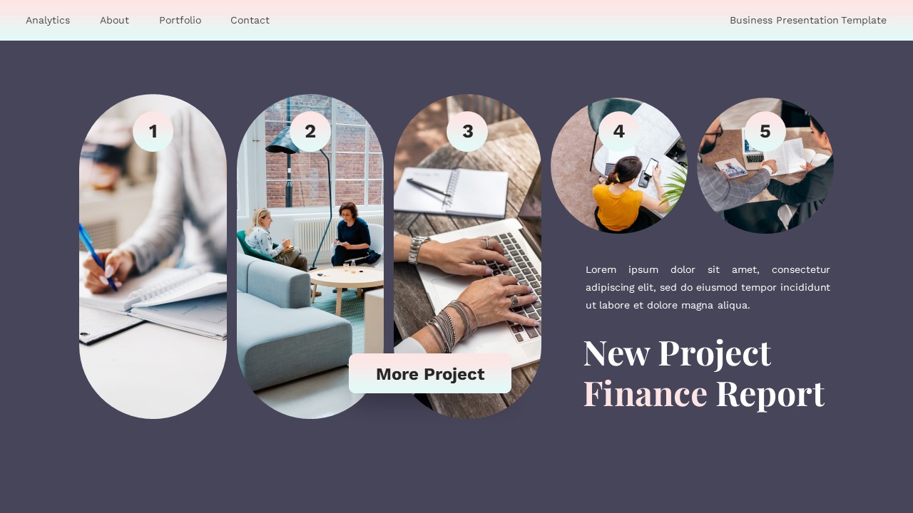 Finance Report - Business Powerpoint Templates, Presentation Templates