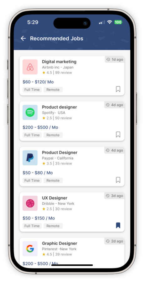 Job Finder And Resume App Template In React Native Findjob Multi Language By Camelcasetechnology