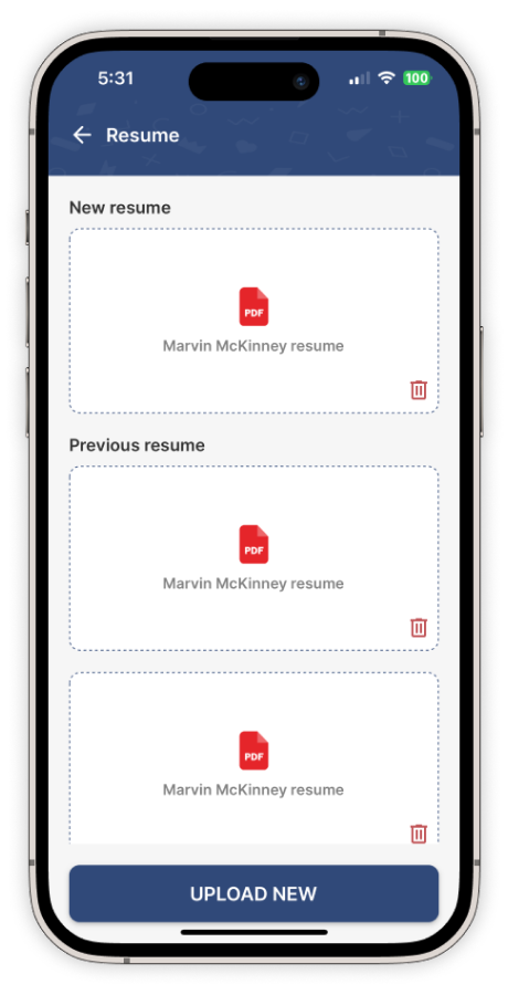 Job Finder & Resume App Template in React Native | FindJob | Multi Language by camelcasetechnology