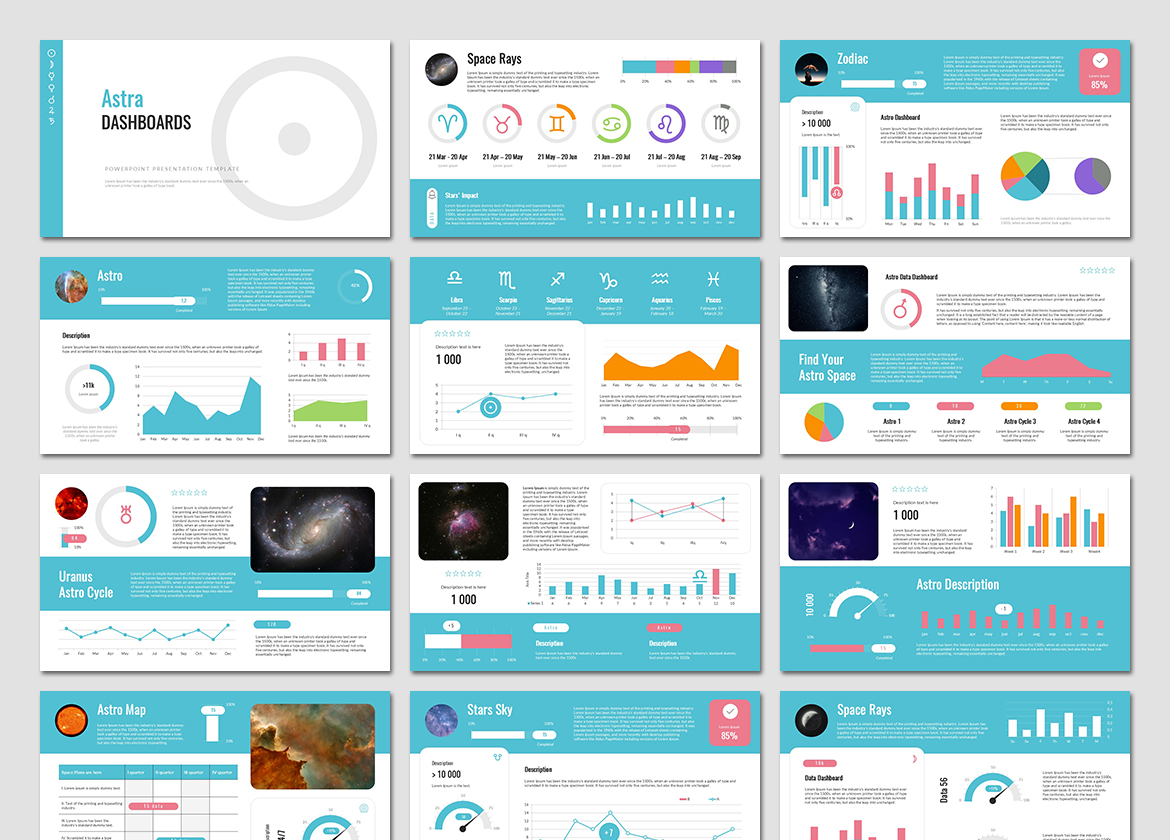 Astra Dashboards PowerPoint Presentation Template, Presentation Templates