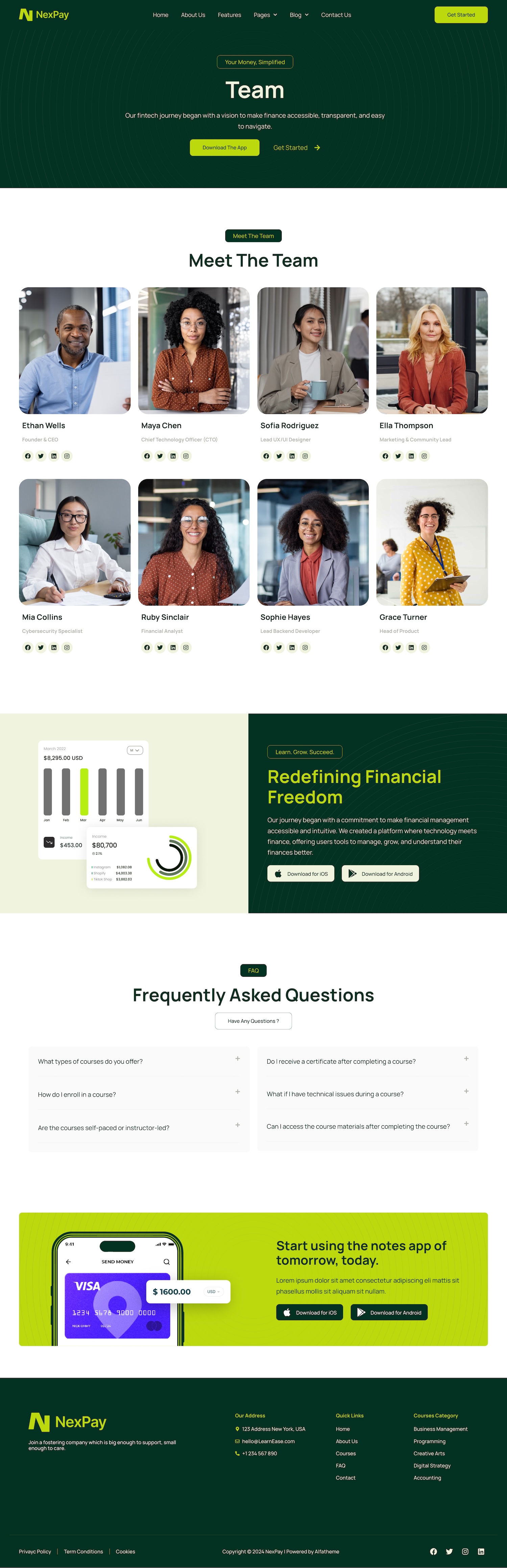NexPay - Mobile App & Fintech Startup Elementor Pro Template Kit by ...