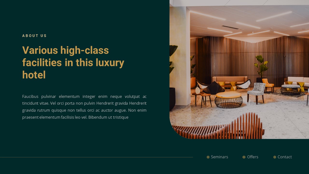 Venuebel - Luxury Hotel PowerPoint Template, Presentation Templates