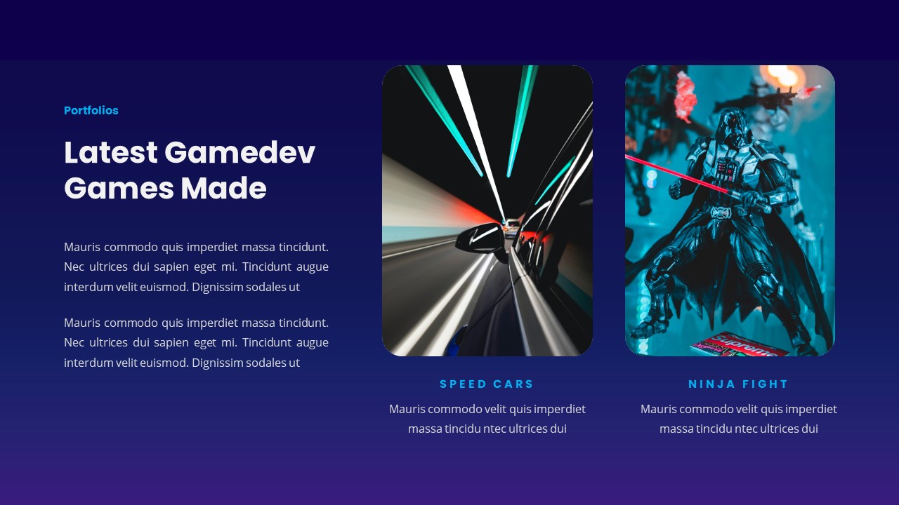 Gamedev - Gaming Studio PowerPoint Template, Presentation Templates