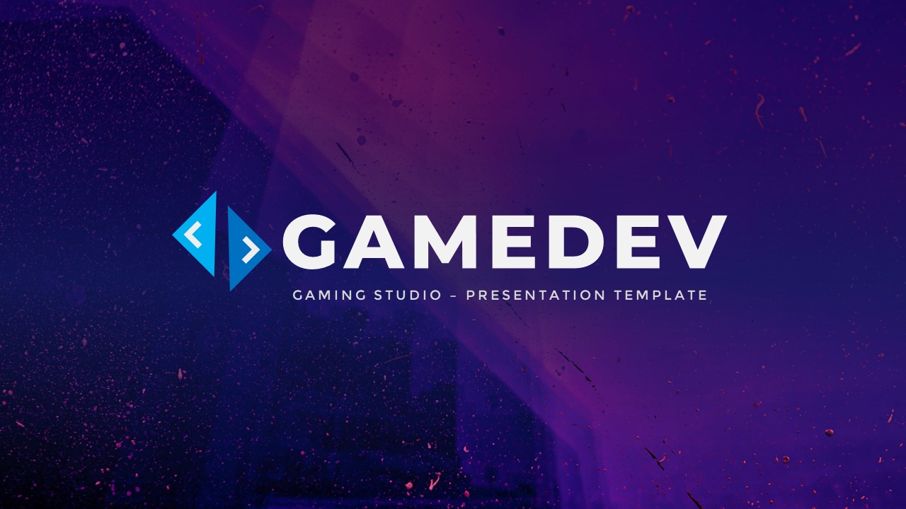 Gamedev - Gaming Studio Google Slide Template, Presentation Templates