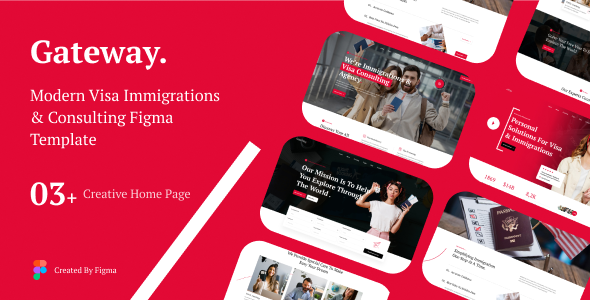 Gateway - Immigrations & Consulting Figma Template by Gossip-Themes