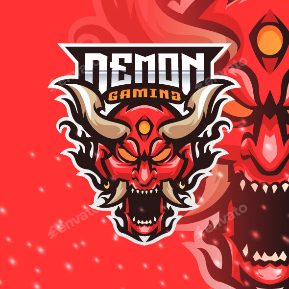 Demon Esport Logo, Logo Templates | GraphicRiver