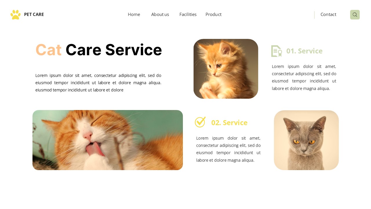 Cat Care - Pet Care Powerpoint Templates, Presentation Templates ...