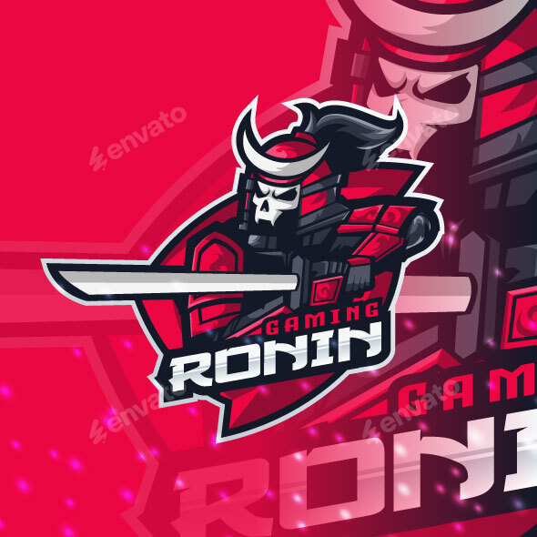Ronin Skull Esport Logo, Logo Templates | GraphicRiver