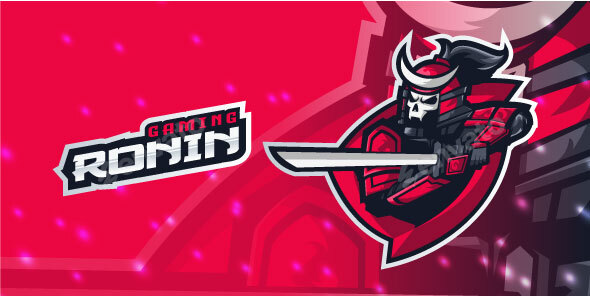 Ronin Skull Esport Logo, Logo Templates | GraphicRiver