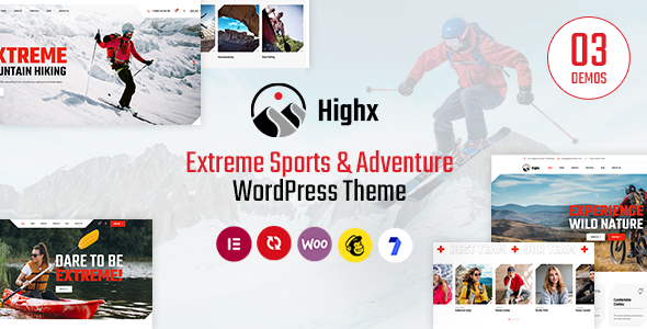 Highx - Extreme Sports and Adventure WordPress Theme by designervily