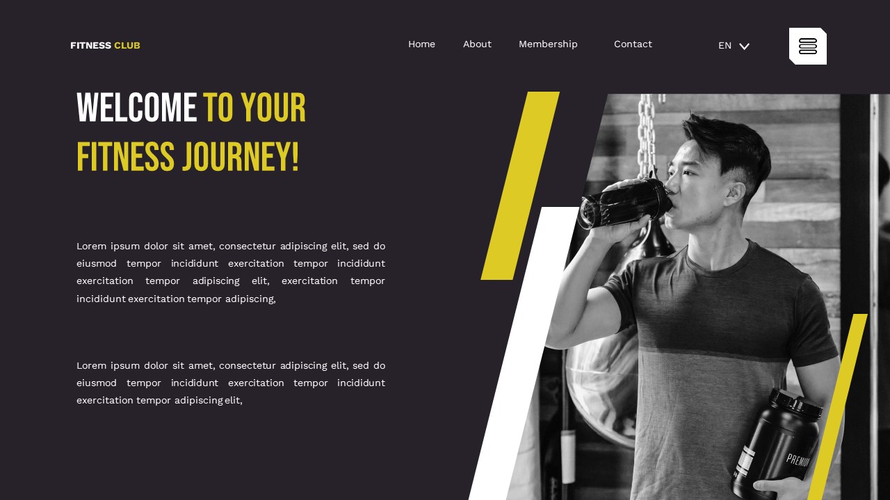 GYM Club - Fitness Powerpoint Templates, Presentation Templates ...