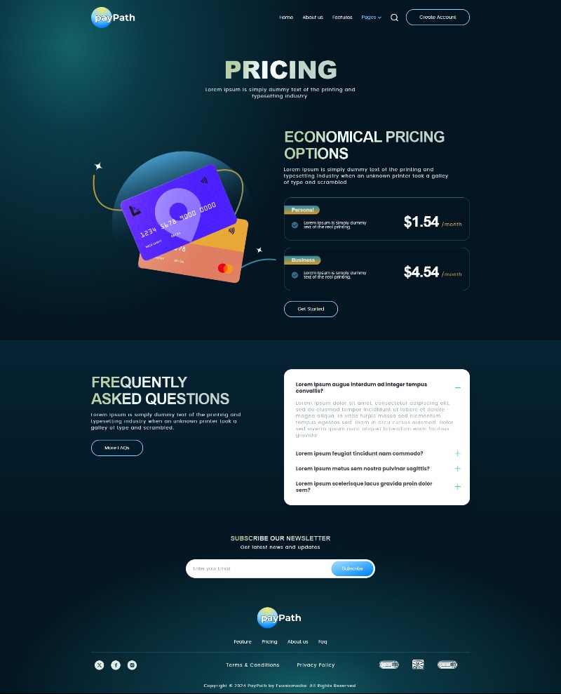 PayPath - Fintech & Online Payment Gateway React JS Template by Evonicmedia