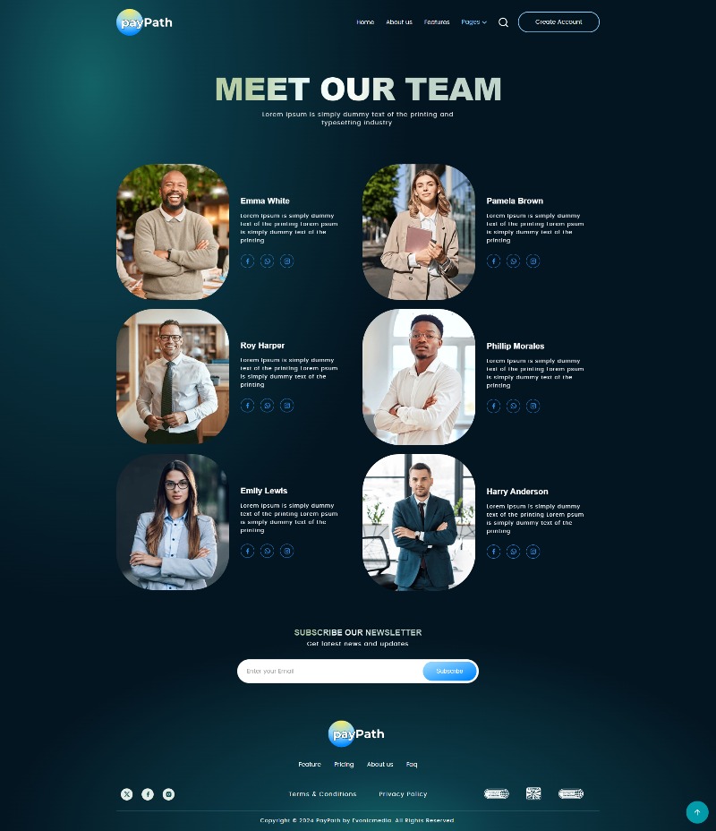 PayPath - Fintech & Online Payment Gateway React JS Template by Evonicmedia