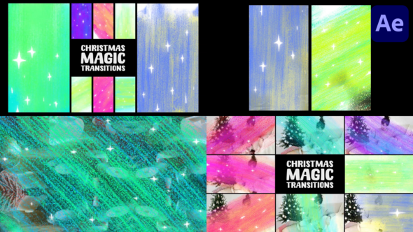 Christmas Magic Seamless Transitions for After Effects, After Effects ...