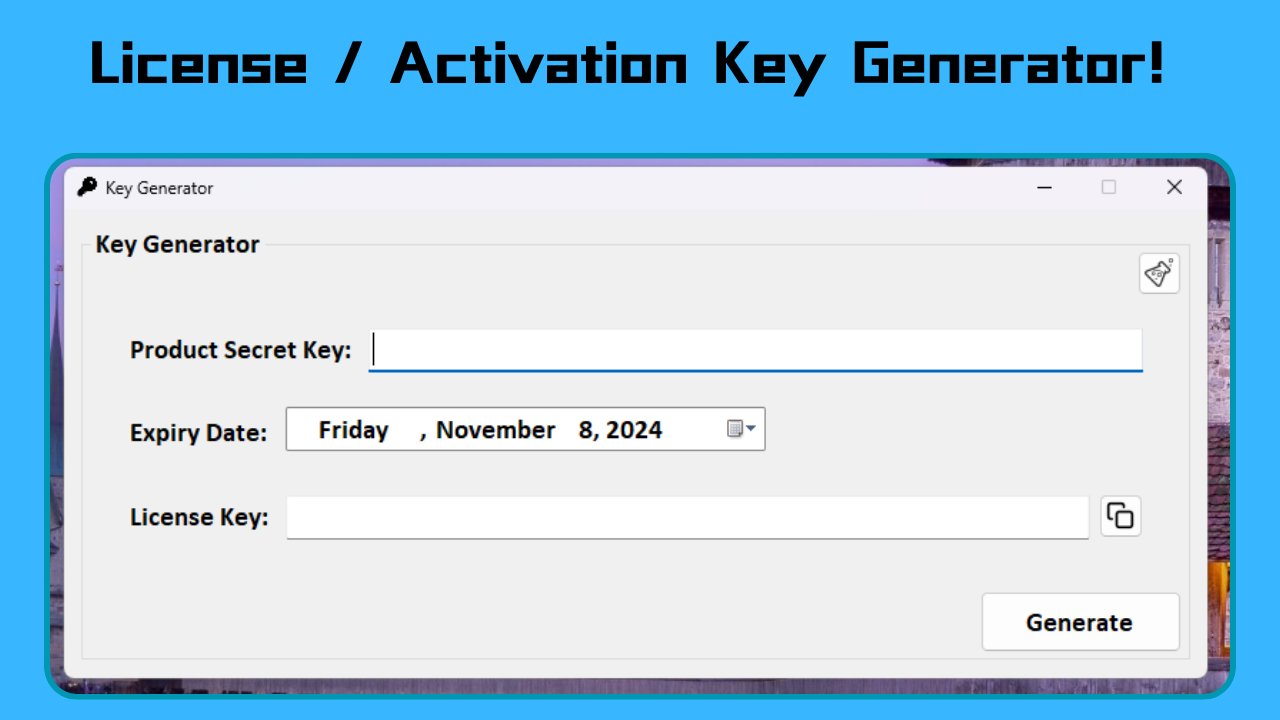 License / Activation Key Generator C# Winforms by AzeznStudio | CodeCanyon