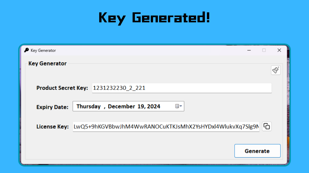 License / Activation Key Generator C# Winforms by AzeznStudio | CodeCanyon