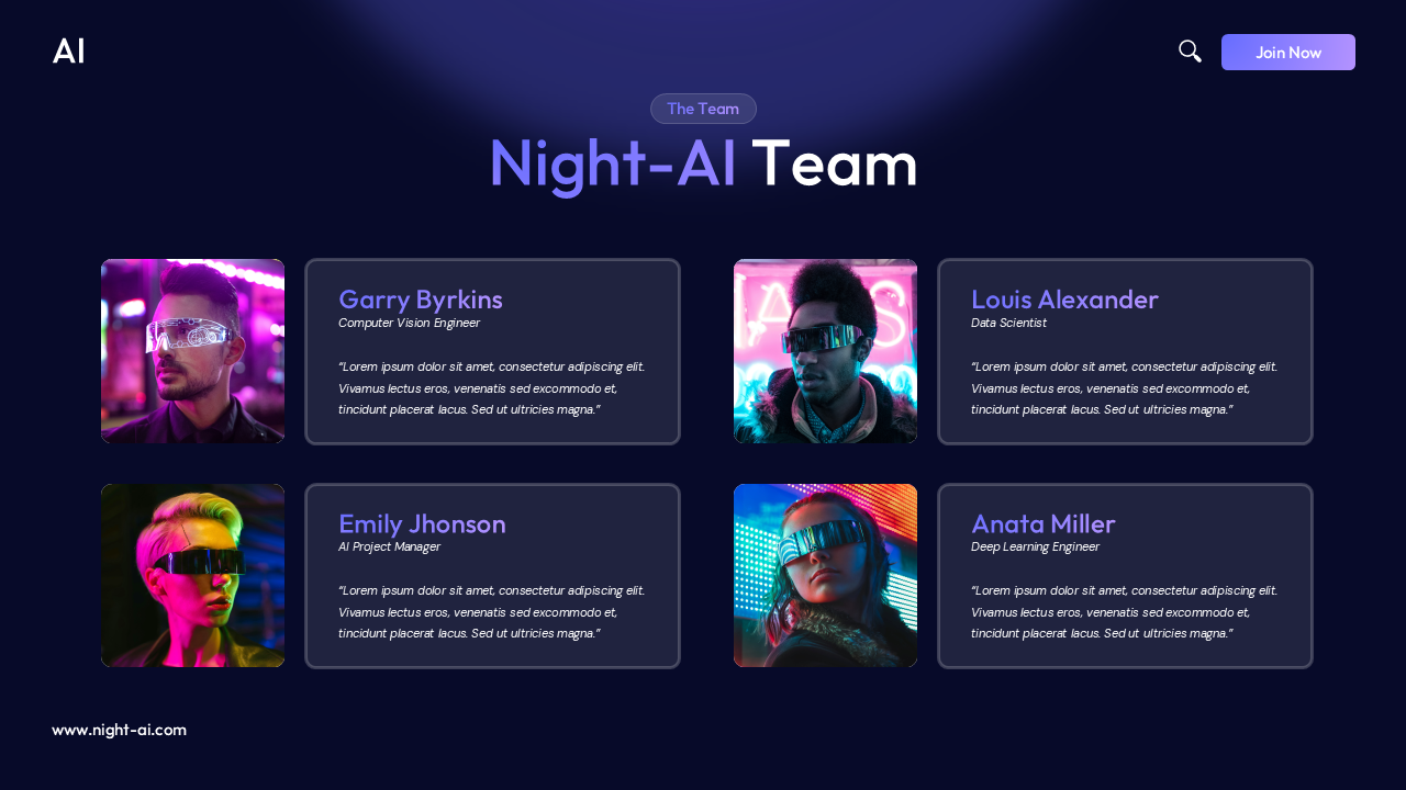 Night-AI - Artificial Intelligence AI Presentation Template ...