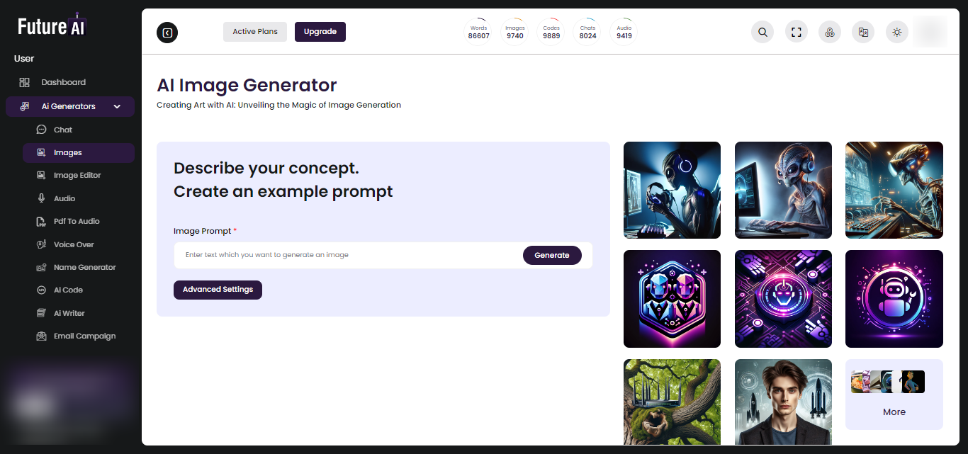 Future Ai - OpenAI Content, Image, Chat, Code Generator as SaaS by ...