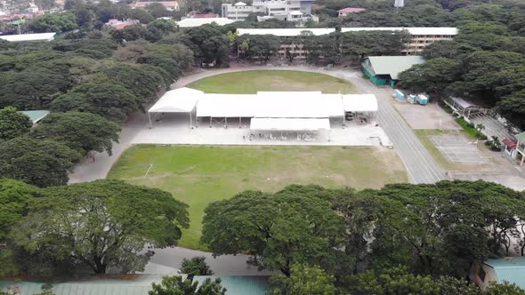 Aerial view of School in the Philippines, Stock Footage | VideoHive