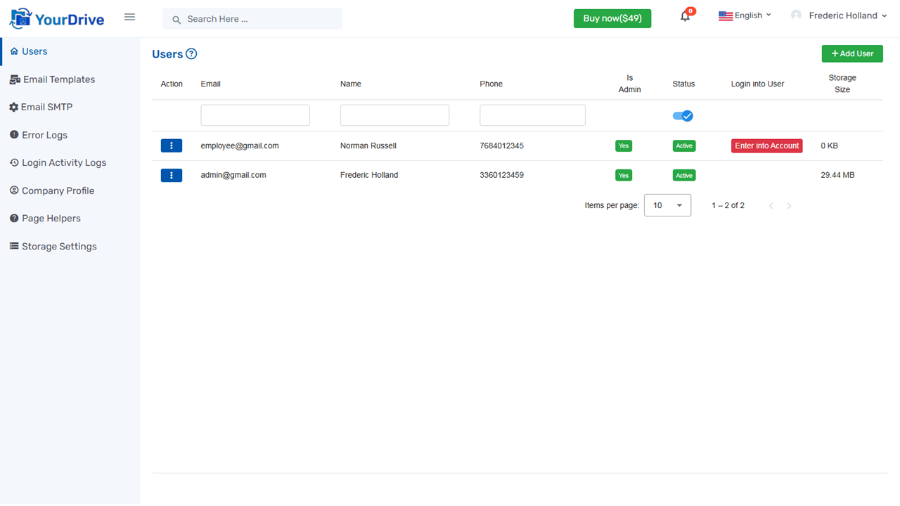 File Manager and Cloud Storage with OCR by mlglobtechnology | CodeCanyon