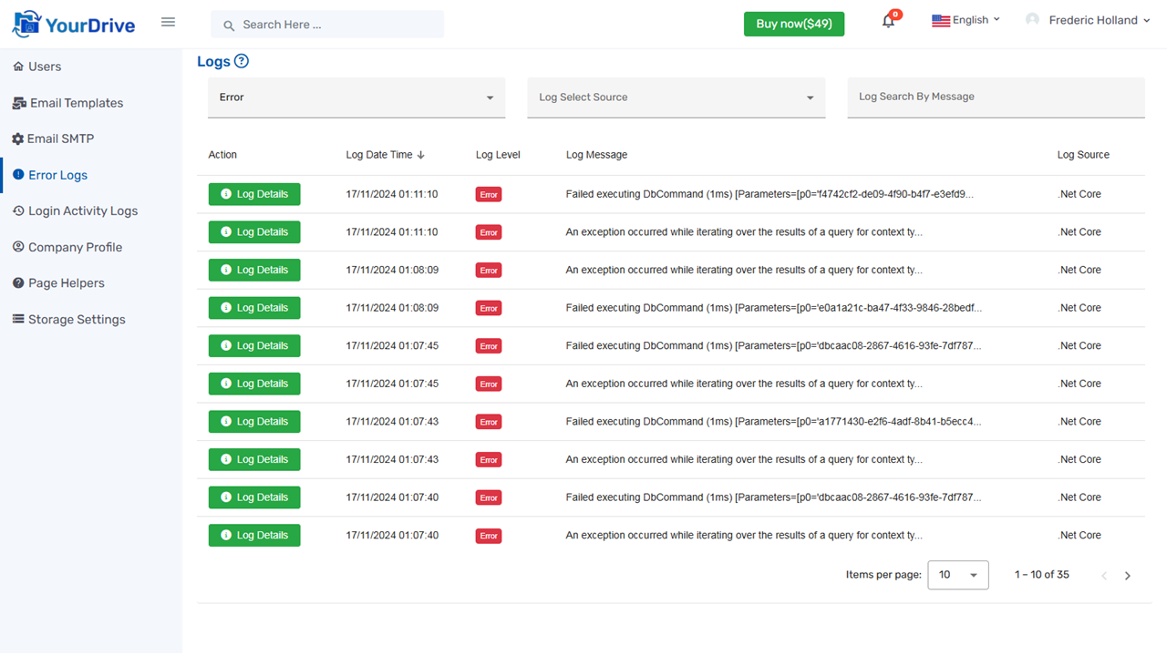 File Manager and Cloud Storage with OCR by mlglobtechnology | CodeCanyon