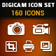 Digicam Vector Icon Set, Icons | GraphicRiver