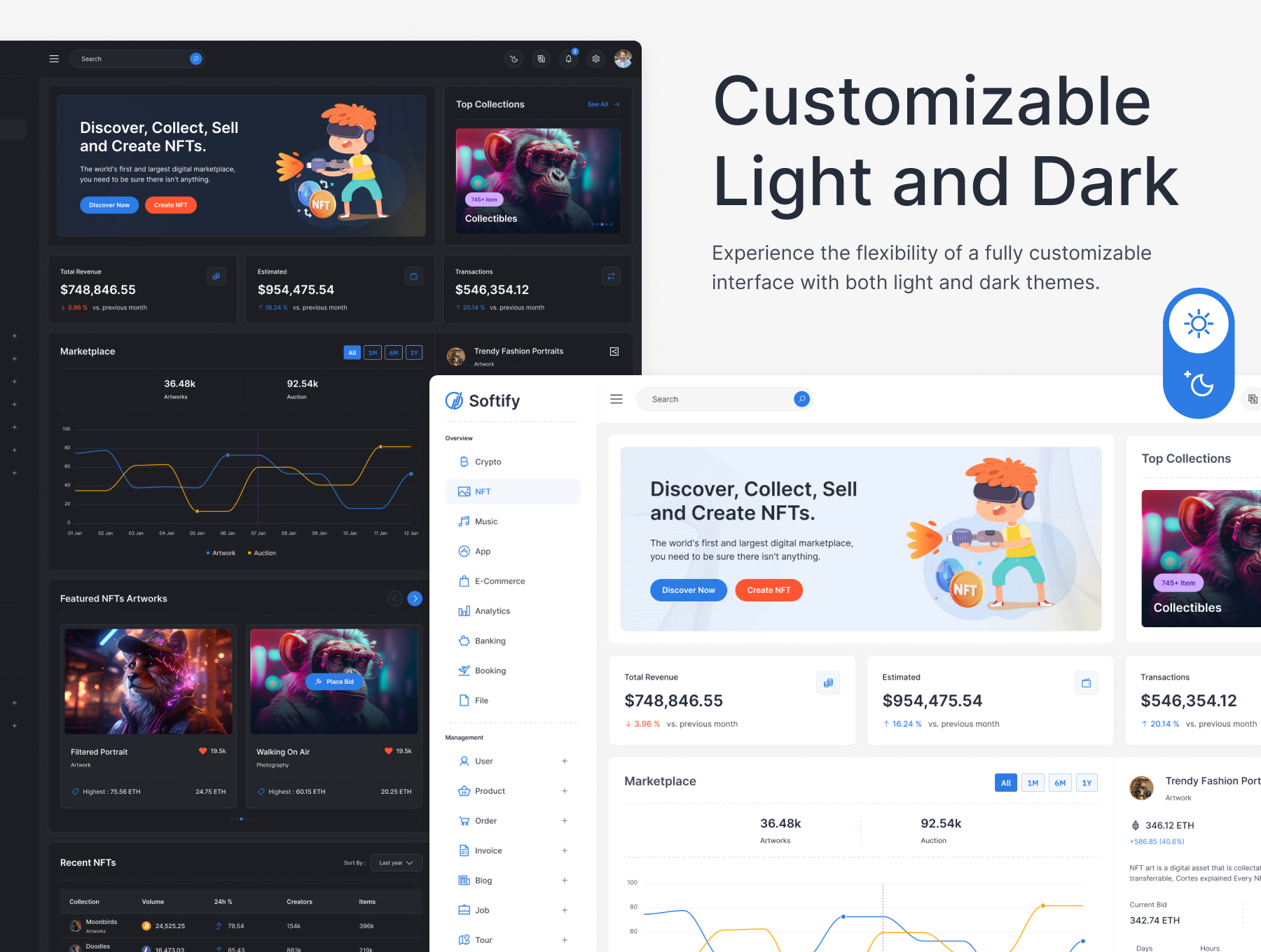 Softify - Multipurpose Admin Dashboard Figma Template by UIAXIS | ThemeForest