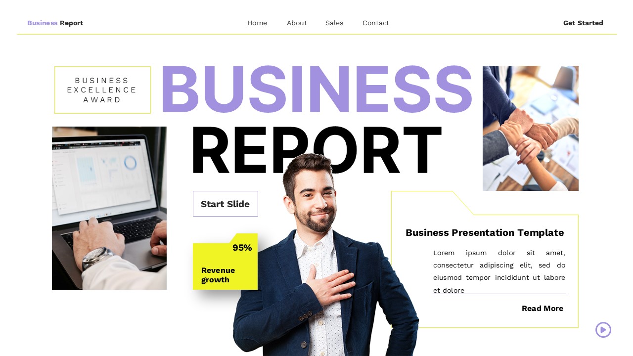 Business Report - Business Powerpoint Templates, Presentation Templates