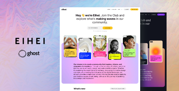 Eihei - Multipurpose Ghost Blog Theme by fueko | ThemeForest
