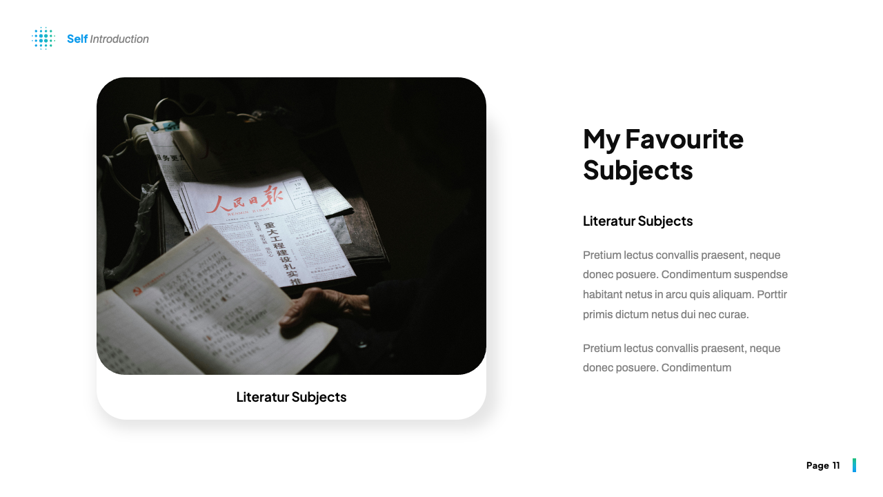 Self Introduction Portfolio Keynote Template, Presentation Templates