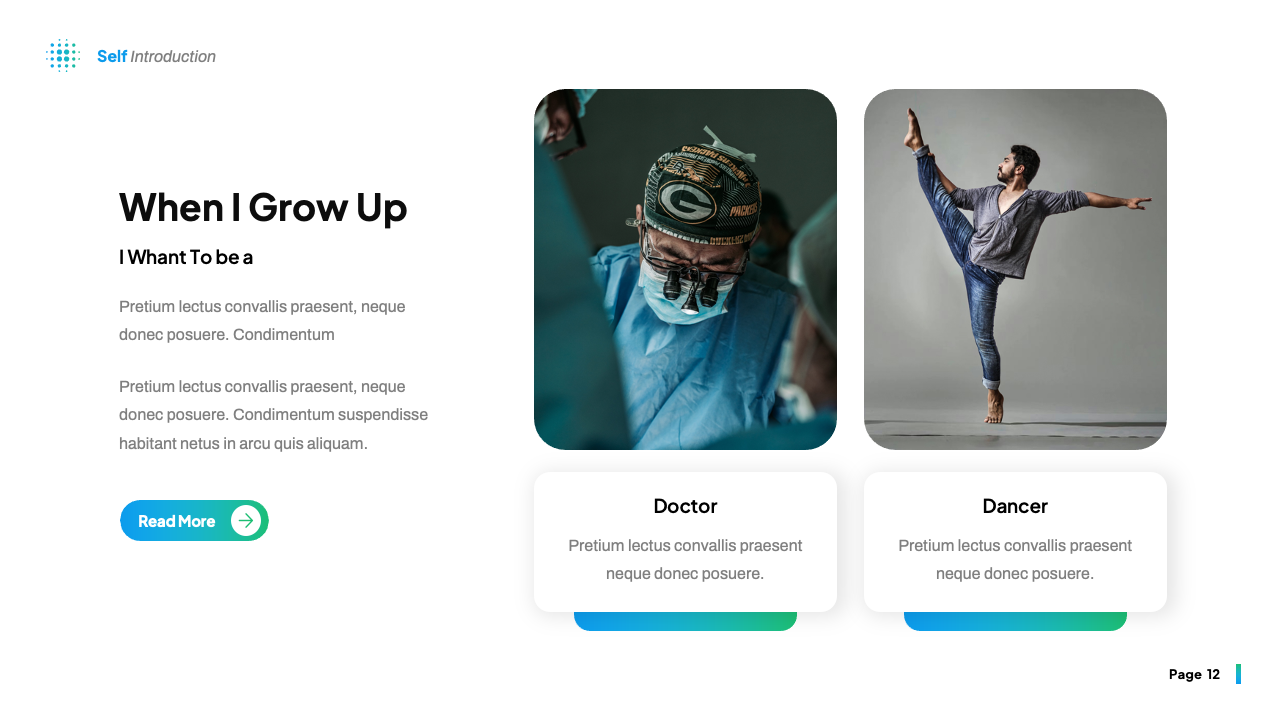 Self Introduction Portfolio Keynote Template, Presentation Templates