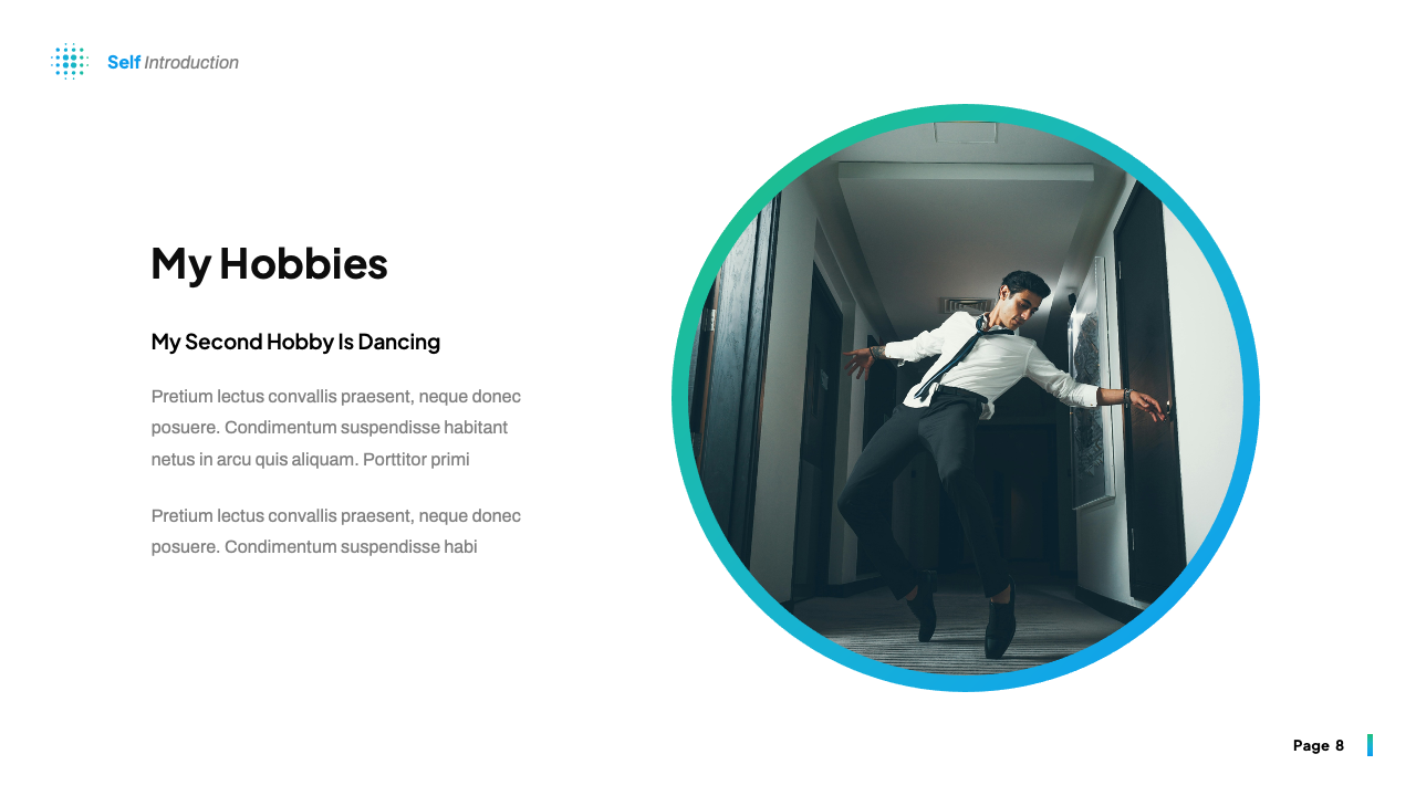 Self Introduction Portfolio Keynote Template, Presentation Templates