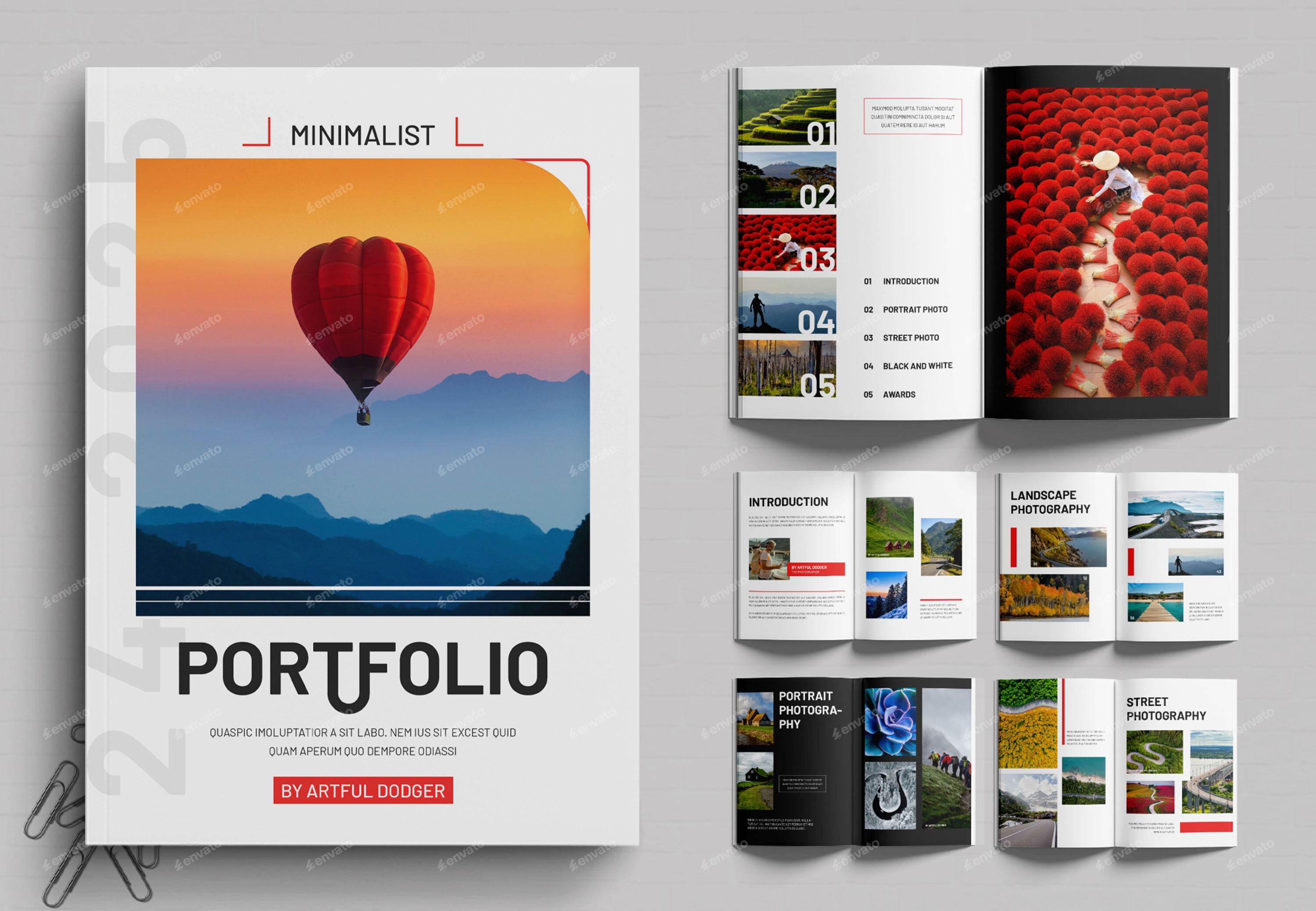 Minimalist Portfolio Design Layout, Print Templates | GraphicRiver