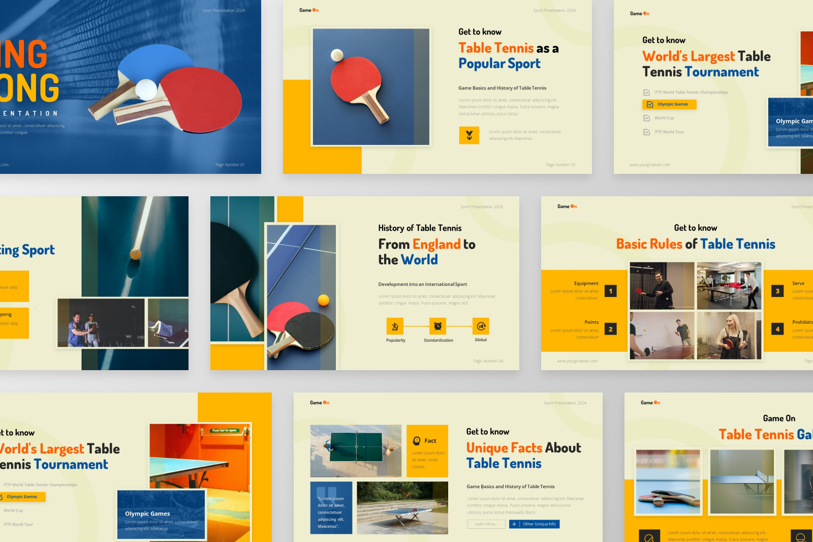 Gameon - Ping Pong PowerPoint Template, Presentation Templates ...