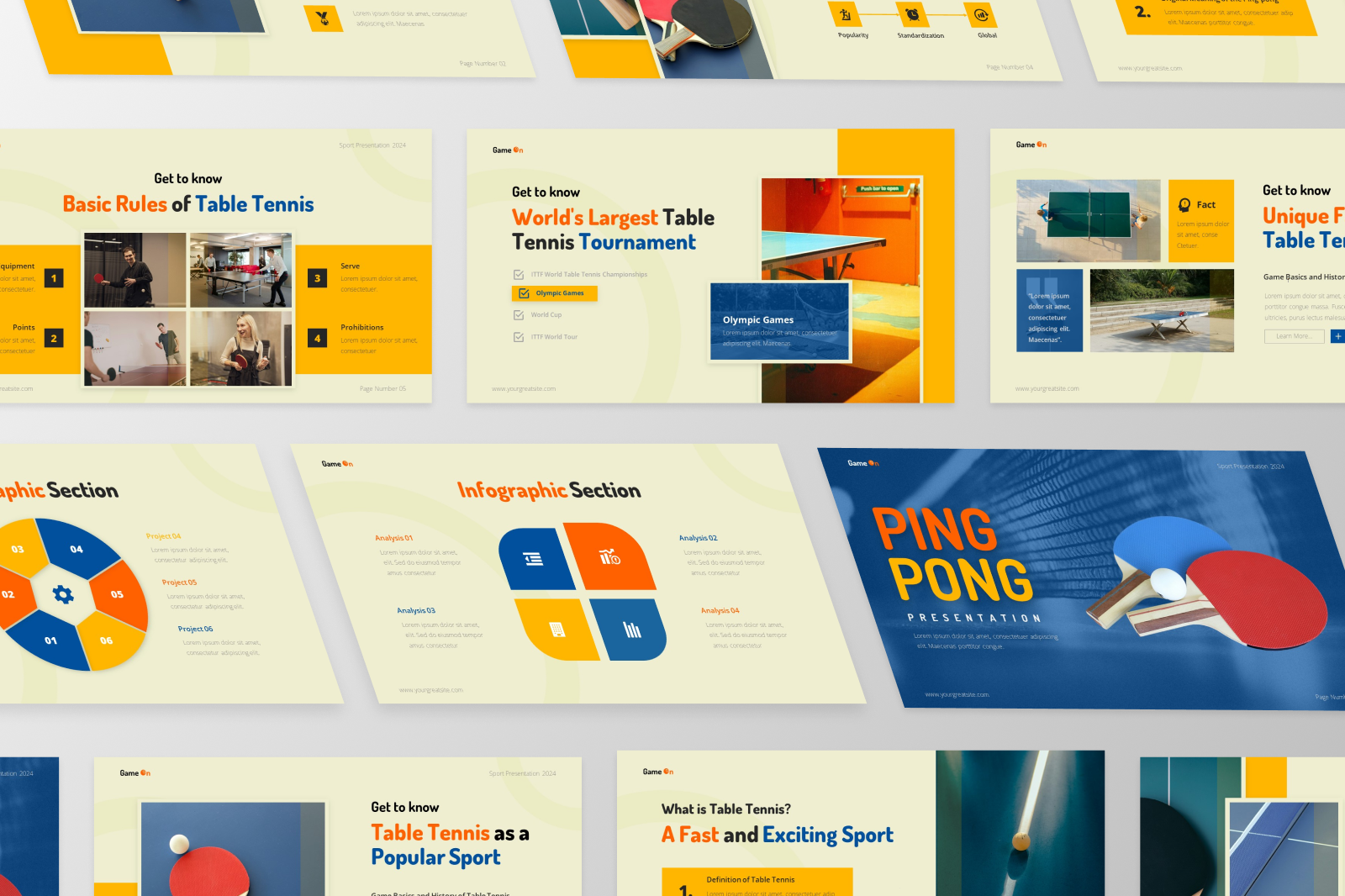 Gameon - Ping Pong PowerPoint Template, Presentation Templates ...