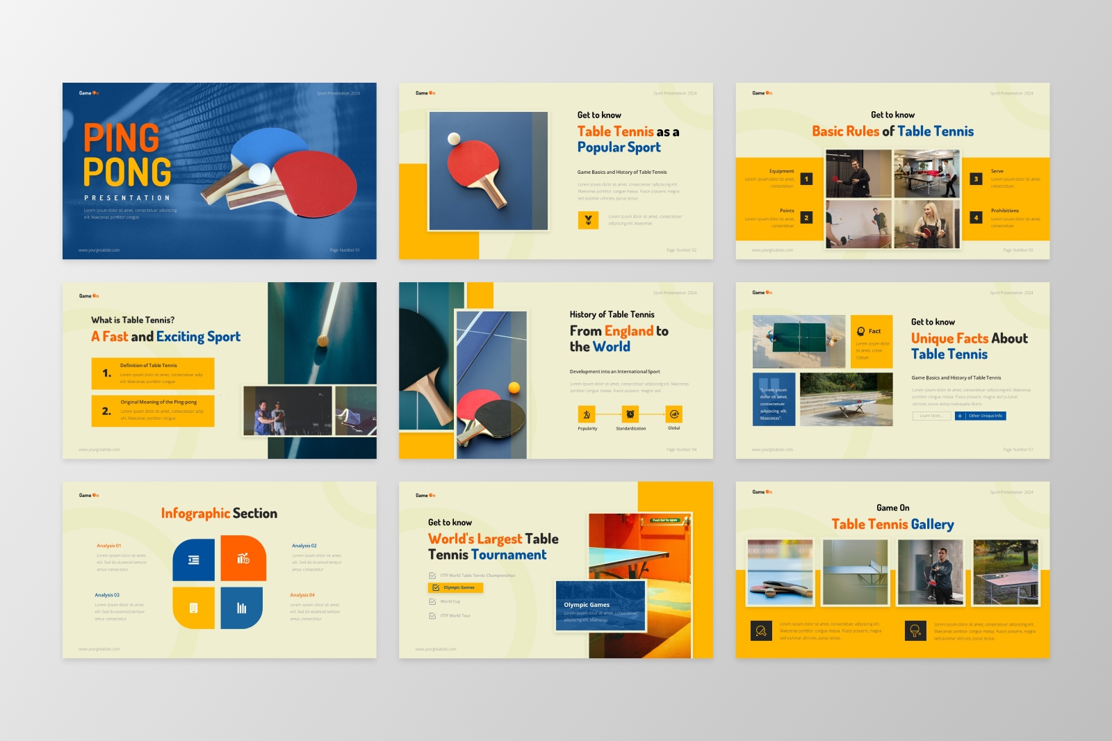 Gameon - Ping Pong PowerPoint Template, Presentation Templates ...