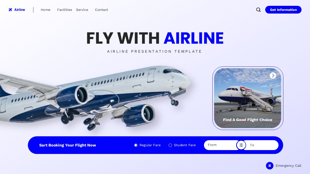 Airline - Aviation Google Slide Templates, Presentation Templates ...