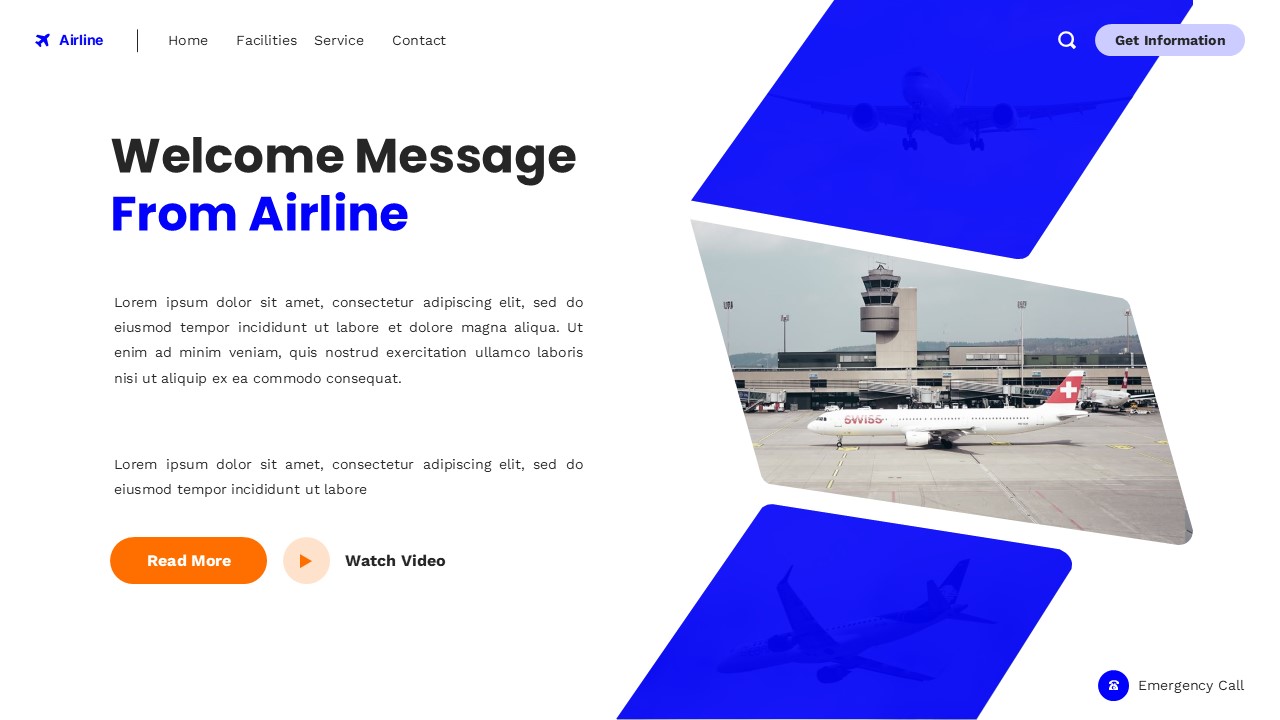 Airline - Aviation Google Slide Templates, Presentation Templates ...