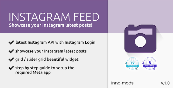 Instagram Feed for Prestashop by Inno-mods | CodeCanyon