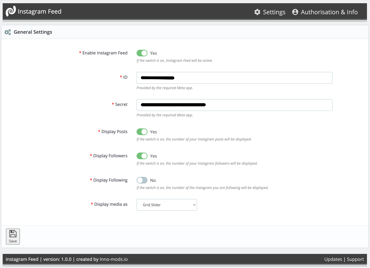 Instagram Feed for Prestashop by Inno-mods | CodeCanyon