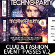Club, Fashion & Event Multipurpose Tickets V.2, Print Templates ...