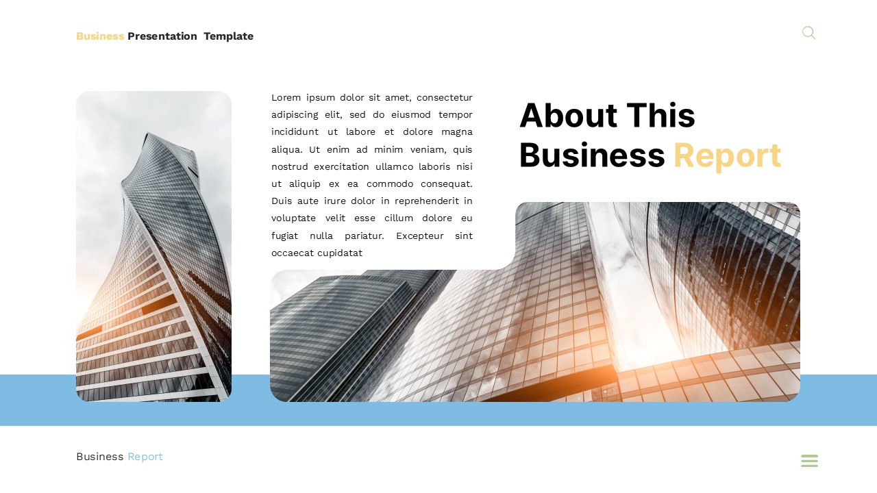 Business Report - Business Google Slide Templates, Presentation Templates