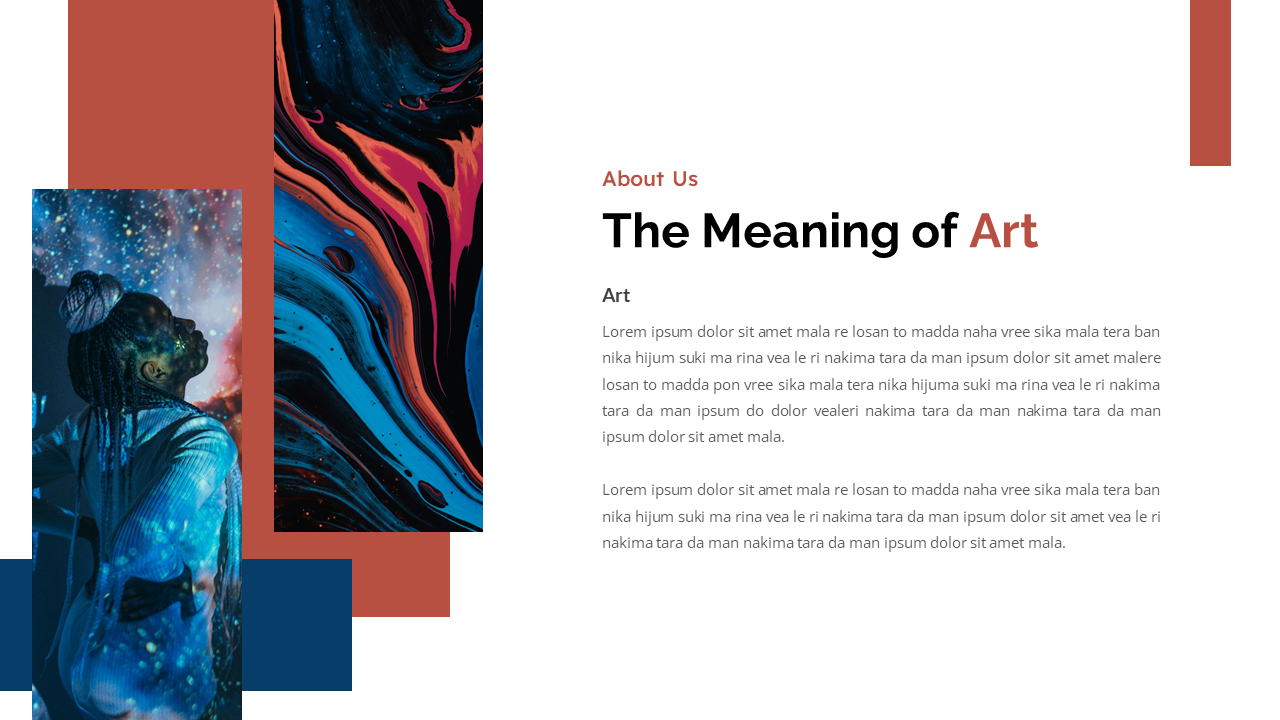 Art Gallery Presentation Google Slides Template, Presentation Templates