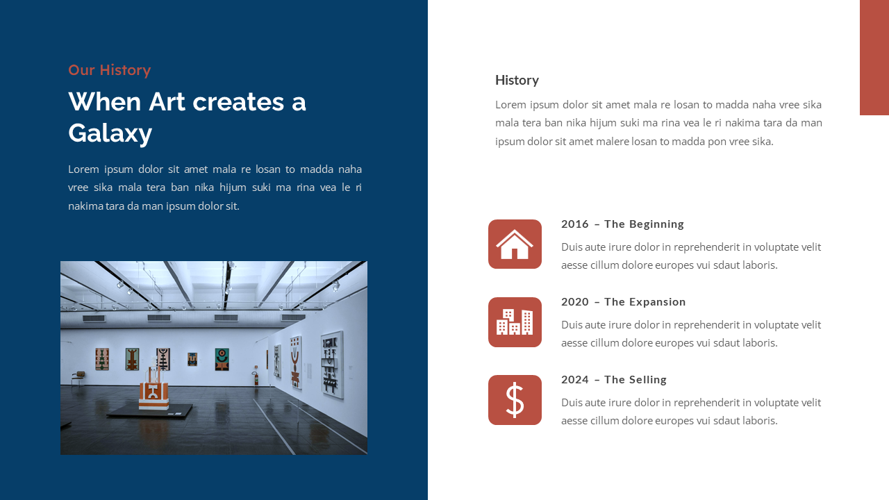 Art Gallery Presentation Google Slides Template, Presentation Templates