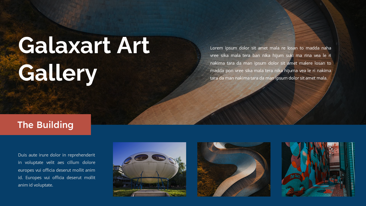 Art Gallery Presentation Google Slides Template, Presentation Templates