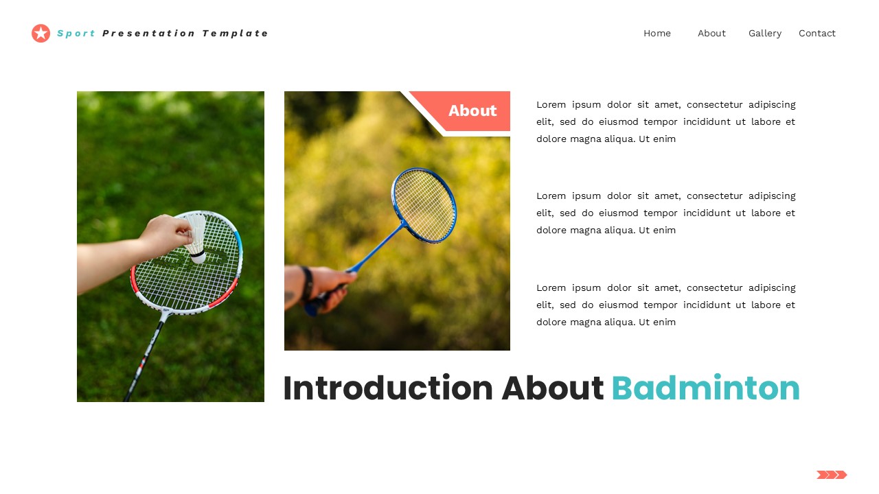 Badminton - Sport Powerpoint Templates, Presentation Templates ...