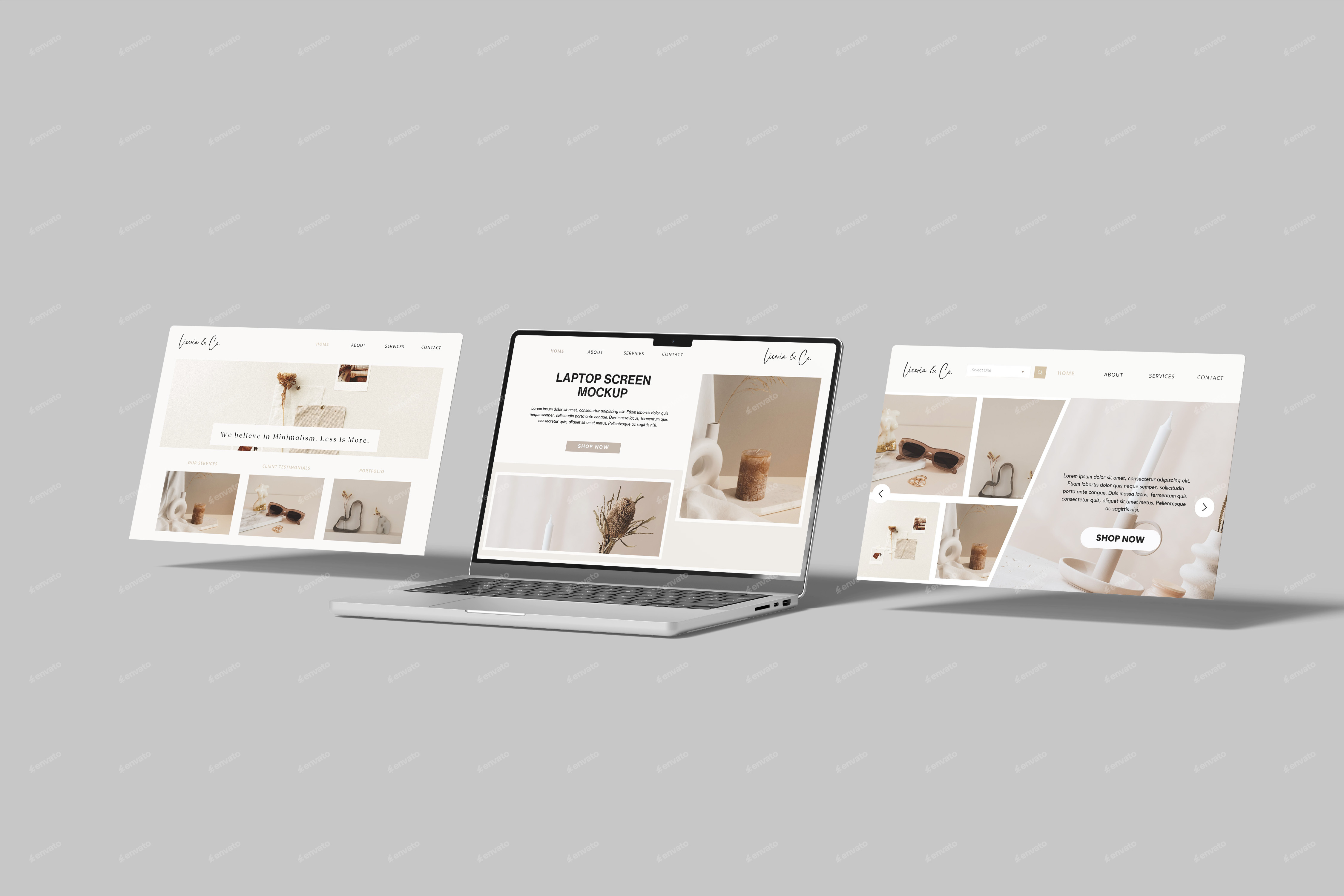 Laptop Screen Website Mockup, Graphics | GraphicRiver