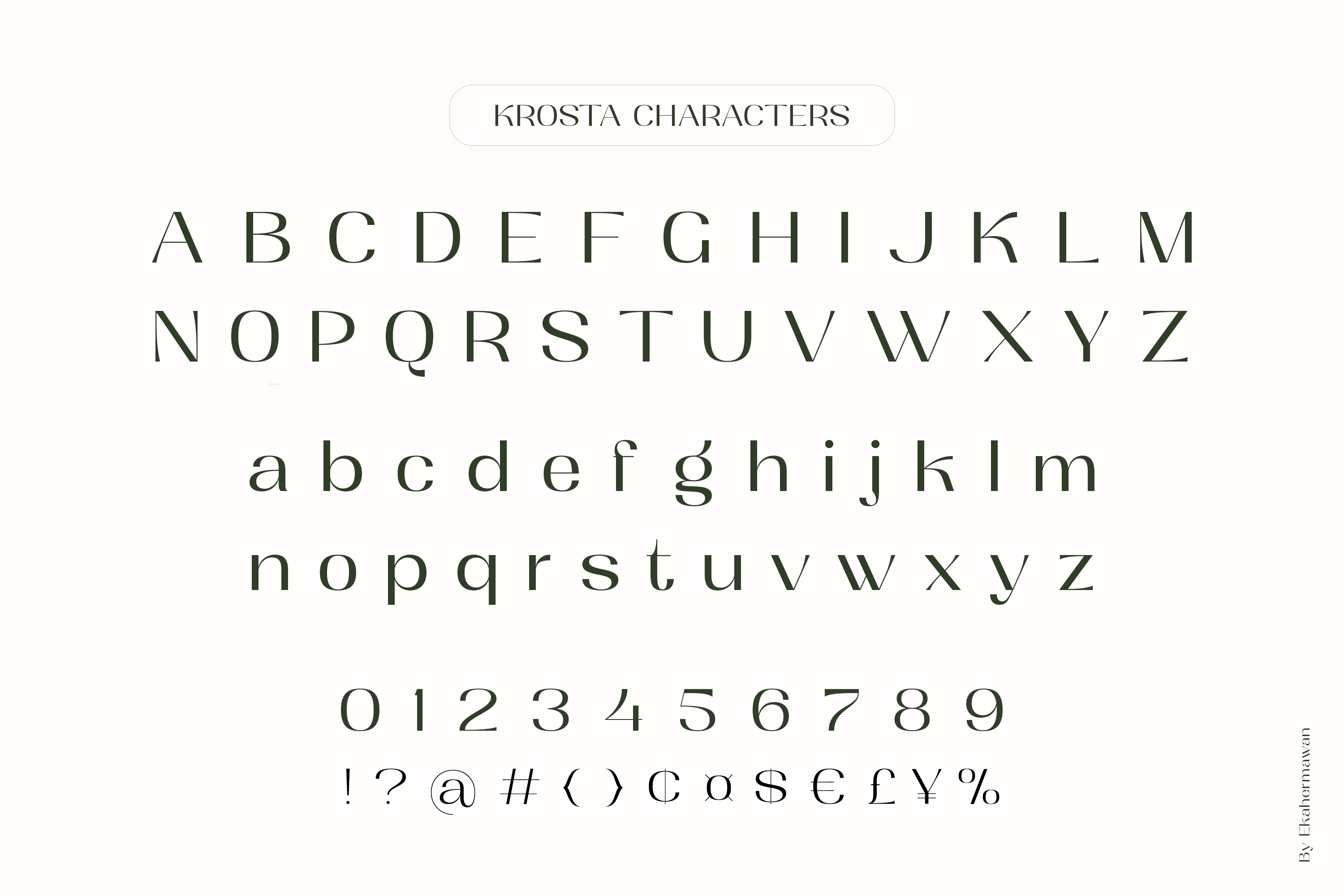 Krosta - Display Font, Fonts | GraphicRiver