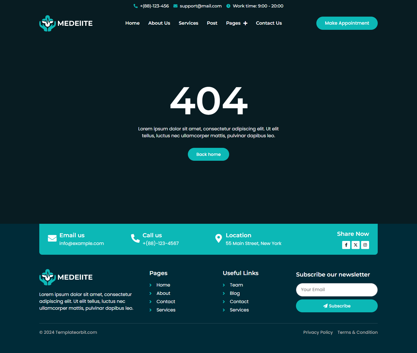 Medelite – Health & Medical Elementor Pro Template Kit by TemplateNitro
