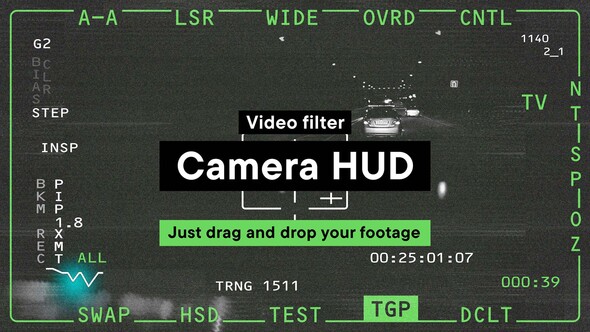 Aerial Camera / Drone Target HUD Video Effect Template, After Effects ...